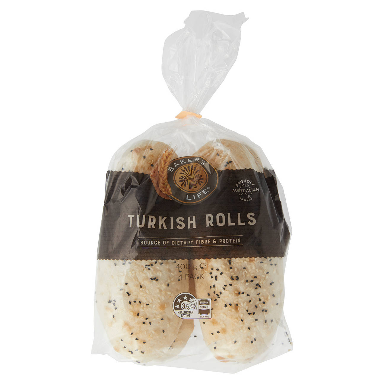 Turkish Rolls 4 Pack 400g